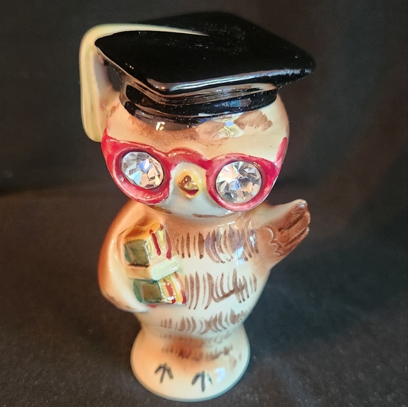 Lefton | Art | Lefton Vintage Owl Graduate Ceramic Figure Salt Pepper ...